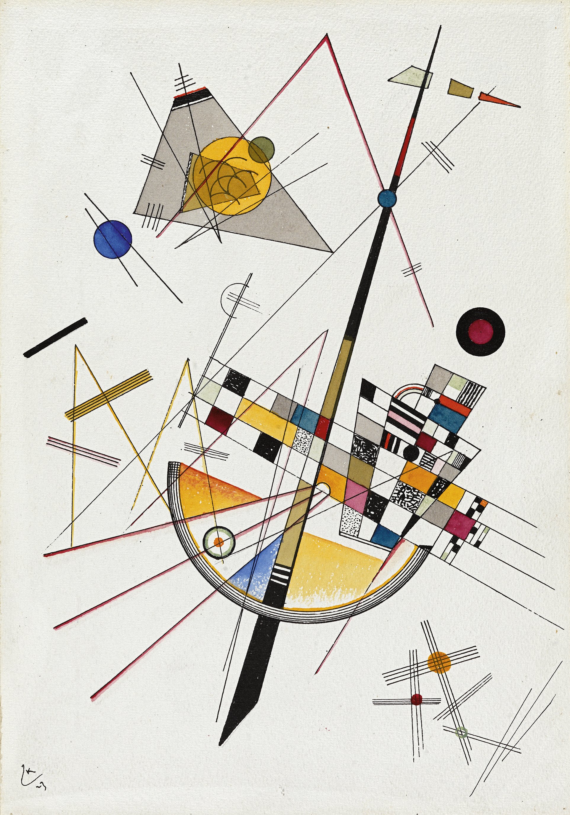‘Delicate Tension. N. 85’, de Wassily Kandinsky | O Universo Numa Casca ...